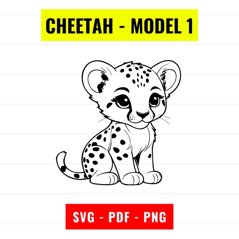 Cheetah Svg - Etsy
