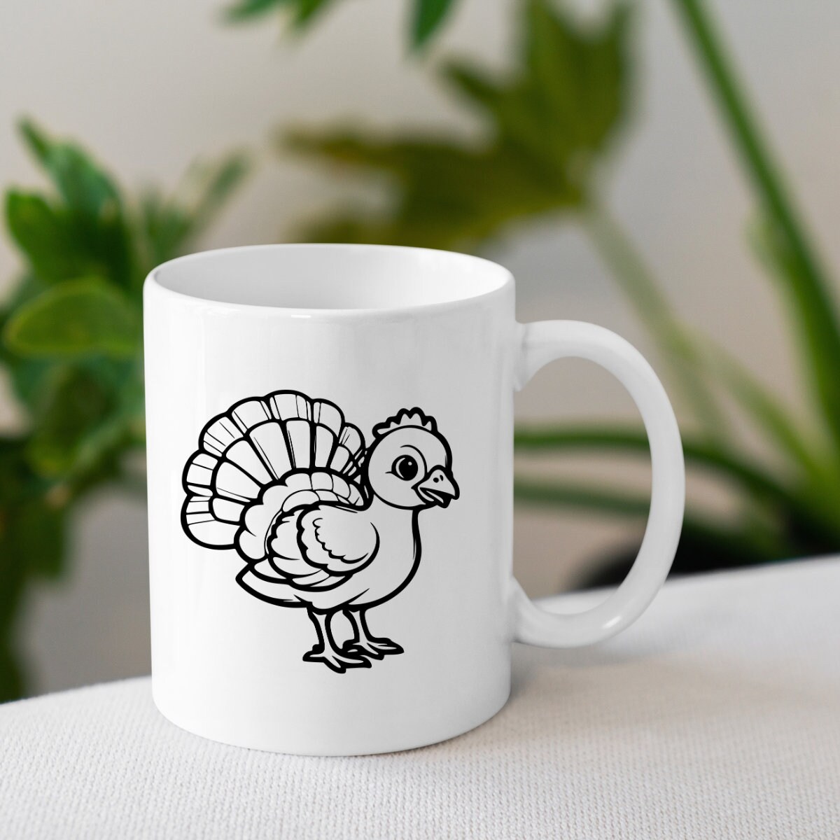 Turkey SVG, Cute Turkey Outline Vector, Thanksgiving Turkey Silhouette ...