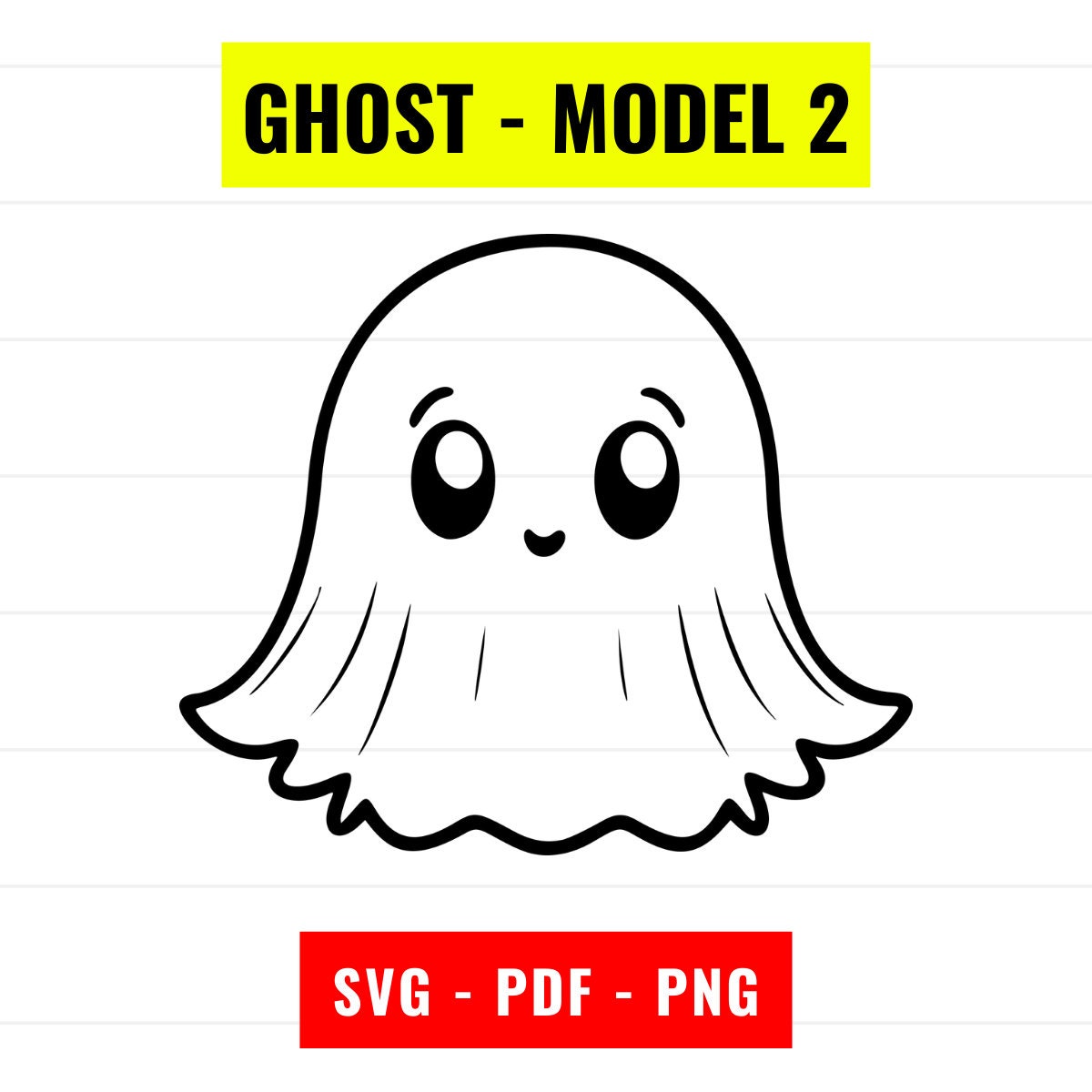 Ghost SVG, Ghost Outline Vector, Cute Ghost Svg, Ghost Silhouette ...