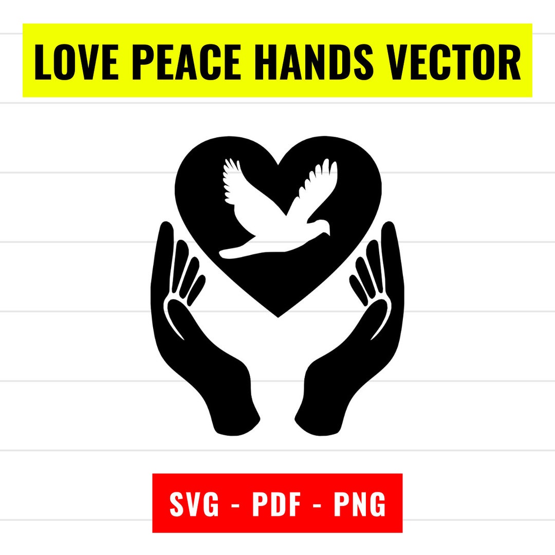 Heart Peace Love Hands SVG, Heart Hands, Love Hands Svg, Heart Sign Svg ...