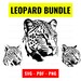 Leopard SVG, Leopard Head Bundle, PNG, PDF Animal Svg Leopard Vector ...