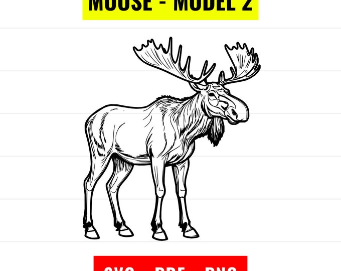 Moose Svg - Etsy