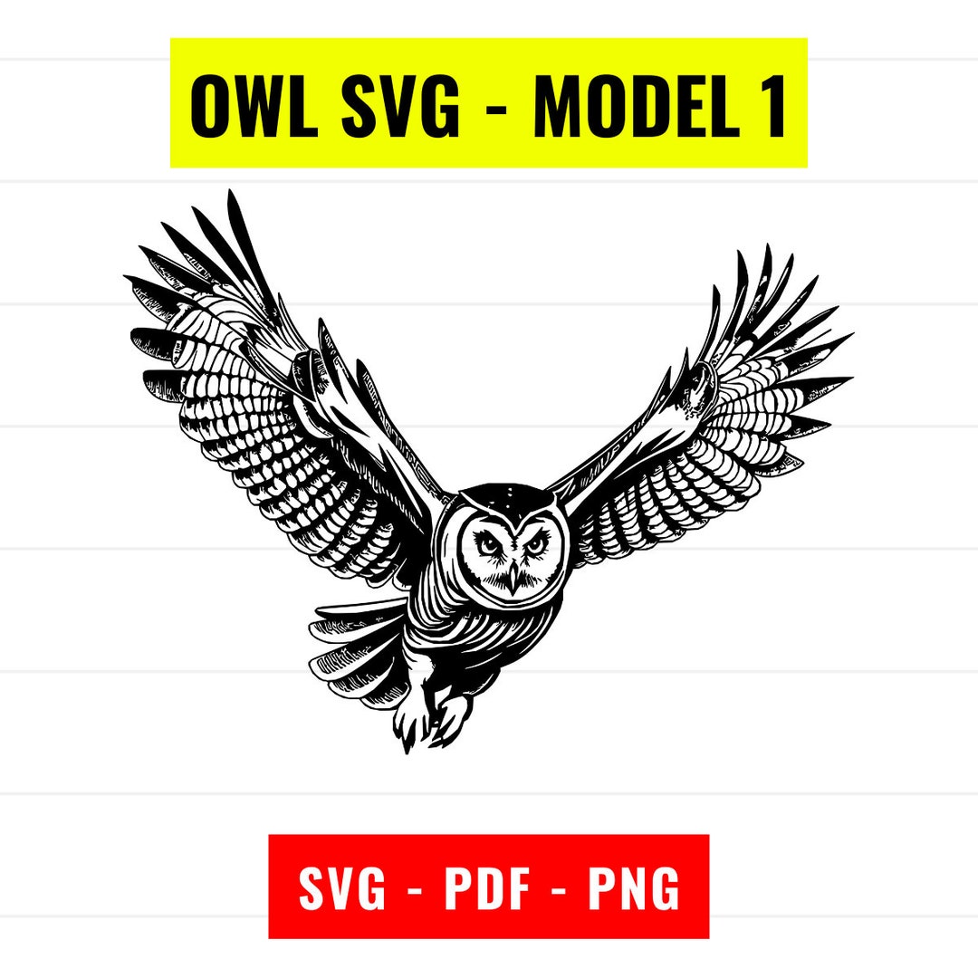 Eule SVG, Eule Umriss Vektor, fliegende Eule svg, Eulen-Silhouette ...