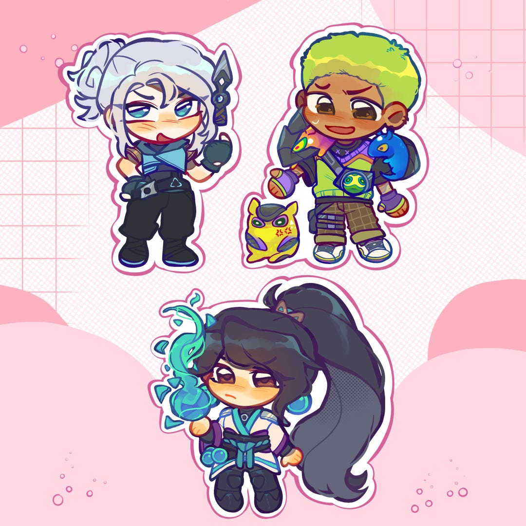 Valorant Vinyl Sticker | Laptop Decal | Scrapbooking | Journaling ...