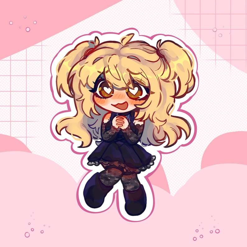 Misa Amane Vinyl Sticker Laptop Decal Scrapbooking Journaling ...