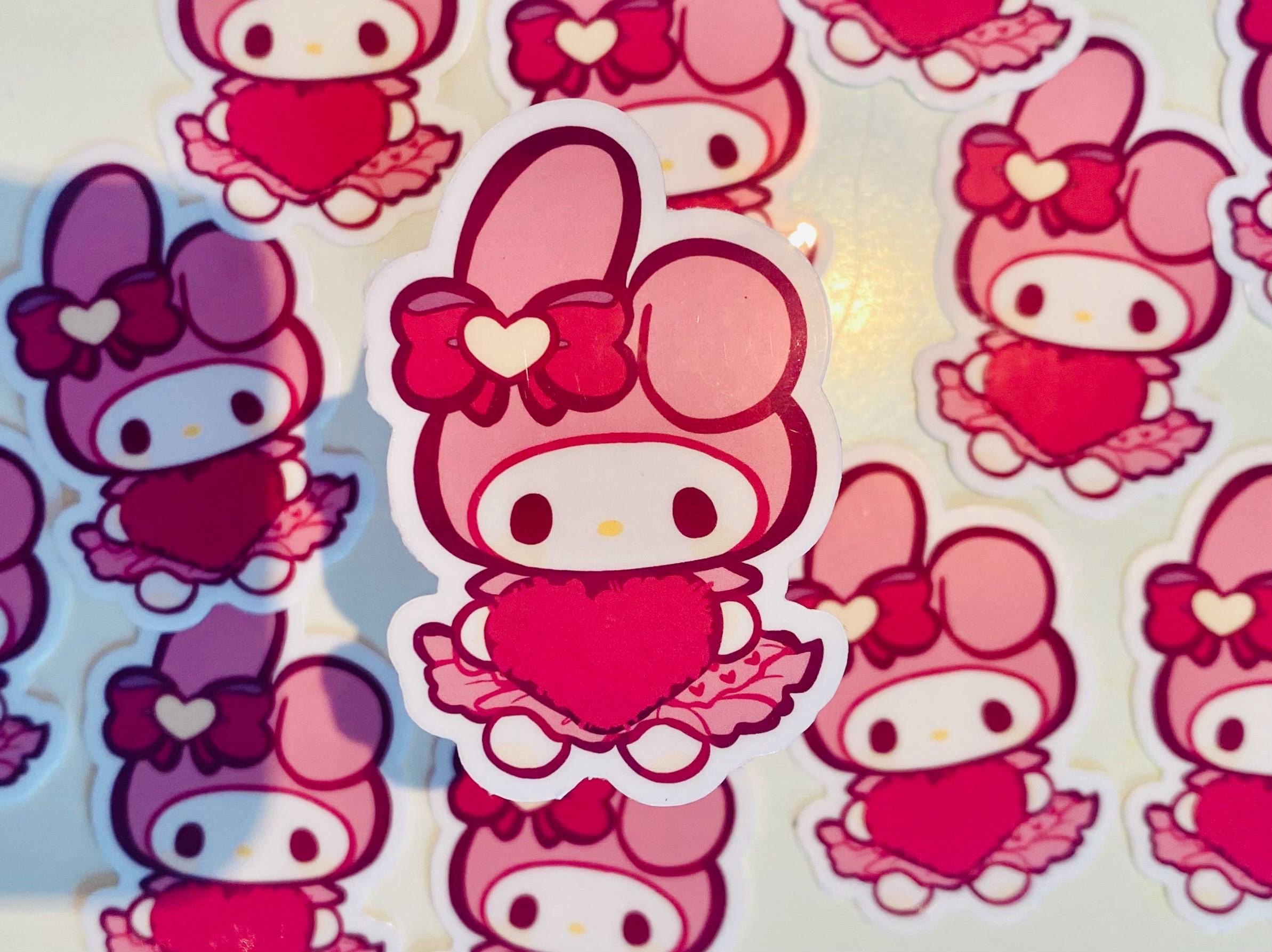 My Melody Vinyl Sticker | Kawaii Laptop Decal - Etsy