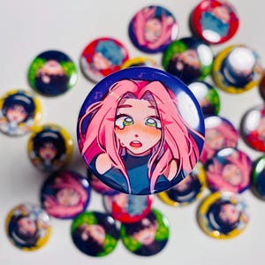 Anime Character Button Pins | 38mm Alien Stage Ita Bag Accessory - Etsy