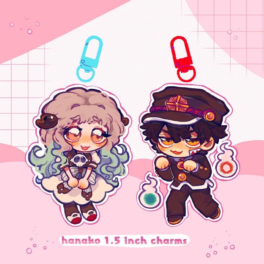 Toilet Bound Hanako Kun | Clear Acrylic Keychains | Acrylic Charm ...