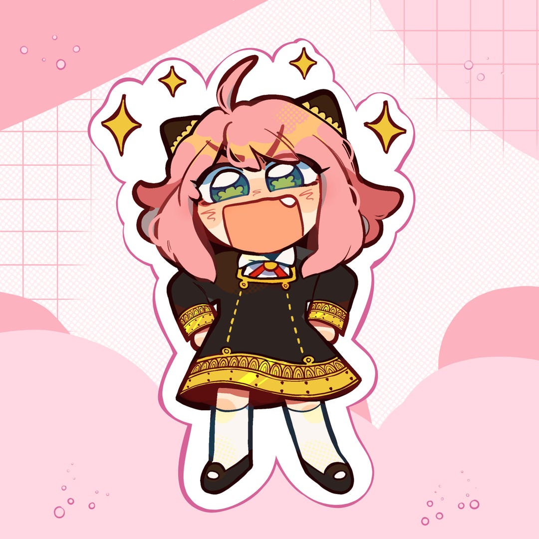 Anya Vinyl Sticker | Kawaii Laptop Decal - Etsy