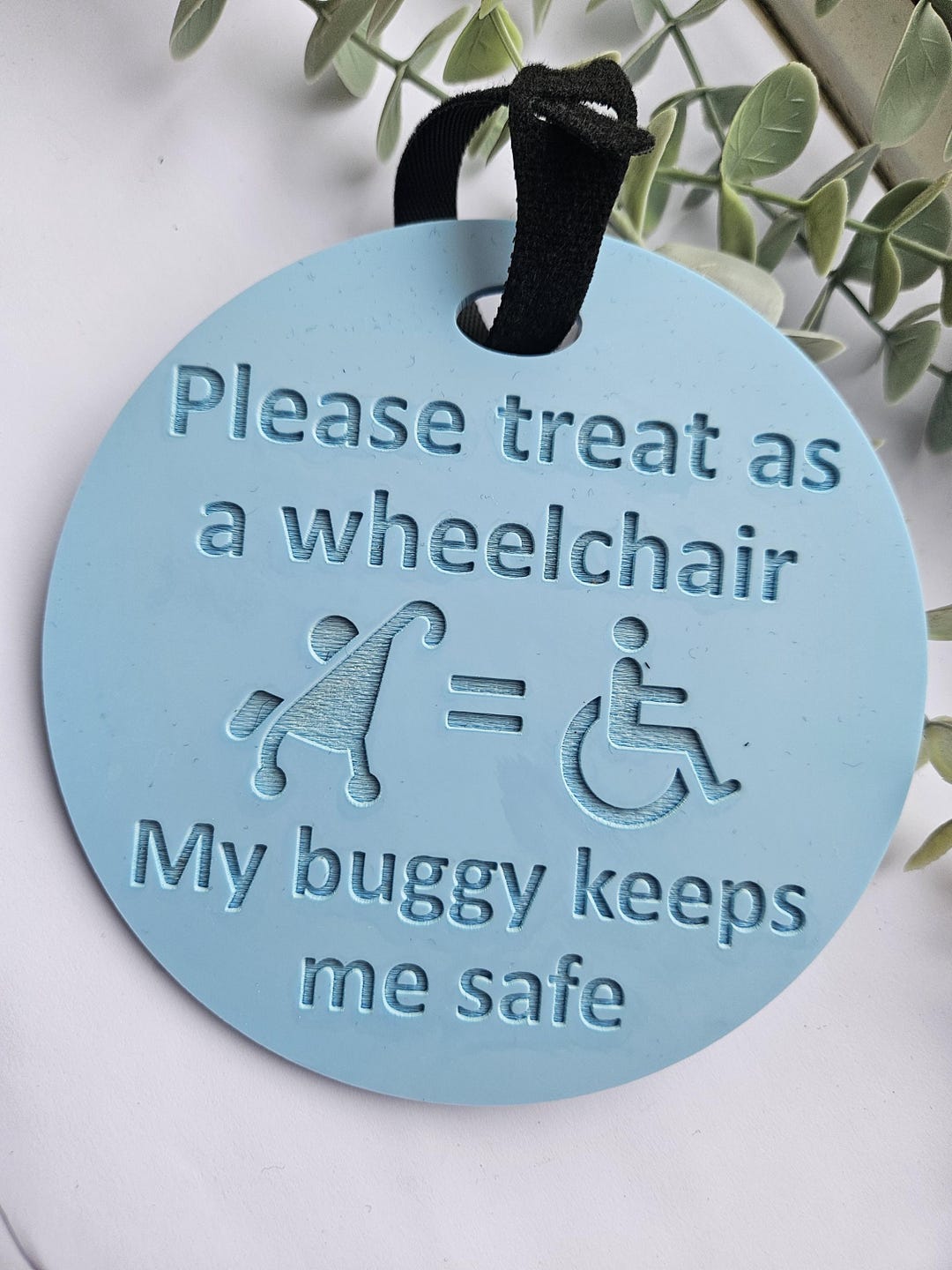 Personalised Please Treat as Wheelchair Sign Tag for Disability ...