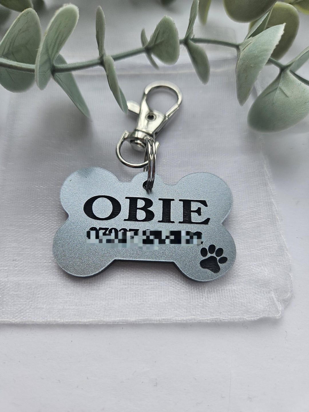 Engraved Acrylic Custom Pet ID Tags, Dog Cat Name Disc, Personalised ...