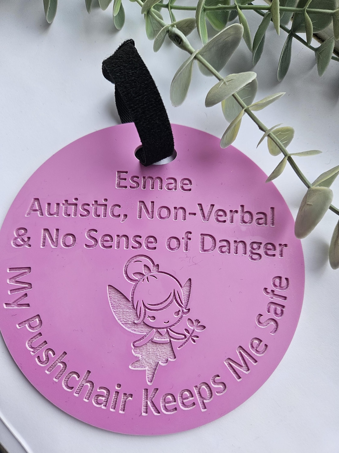Autistic,non-verbal & No Sense of Danger Tag for Disability Pushchairs ...