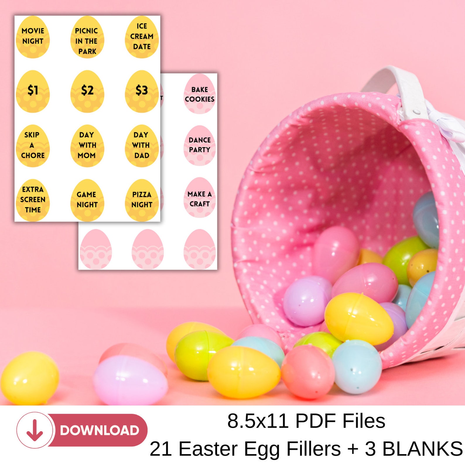 Printable Easter Egg Fillers - Etsy
