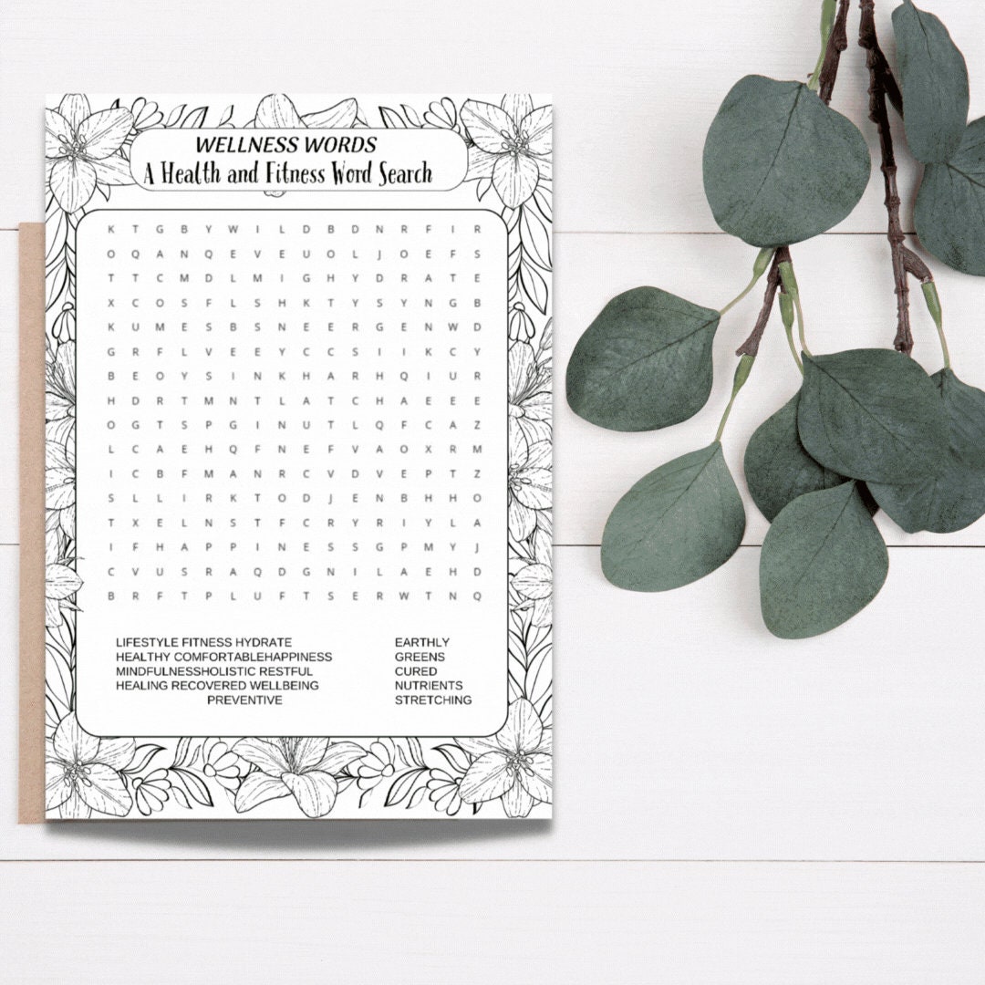 Motivational Printable Word Searches - Etsy