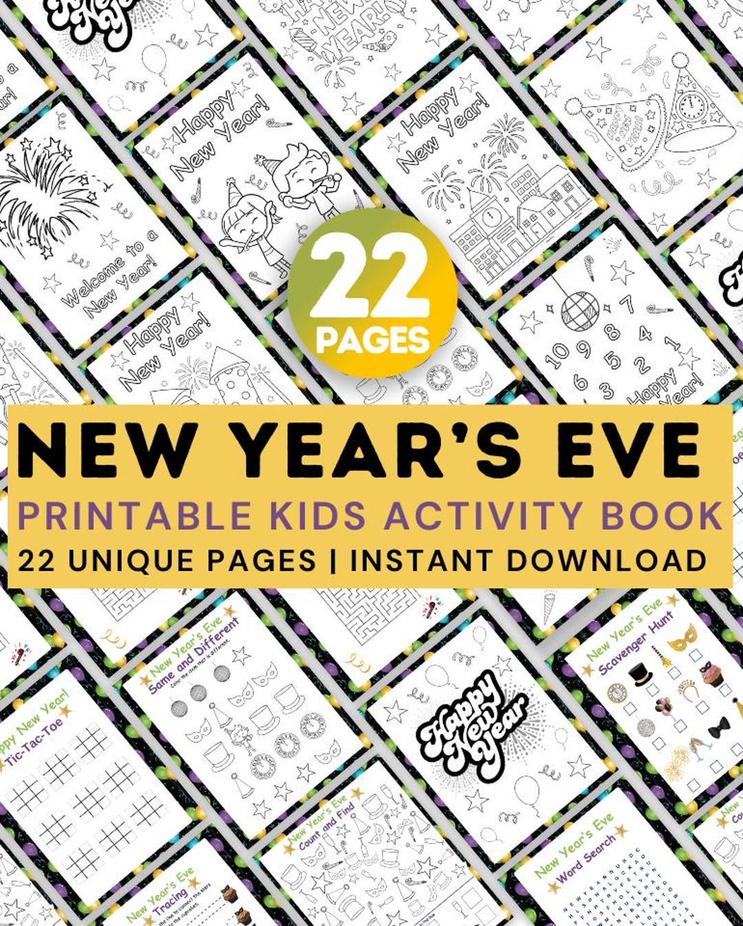 Printable New Year’s Activity Pack - Etsy