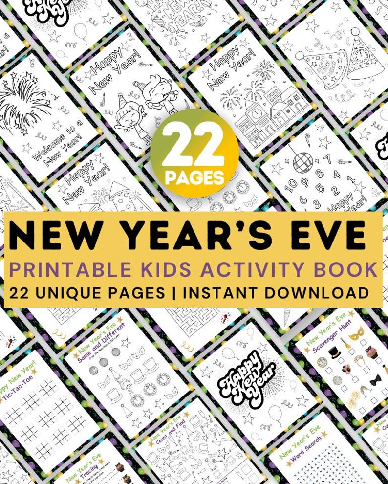 Printable New Year’s Activity Pack - Etsy