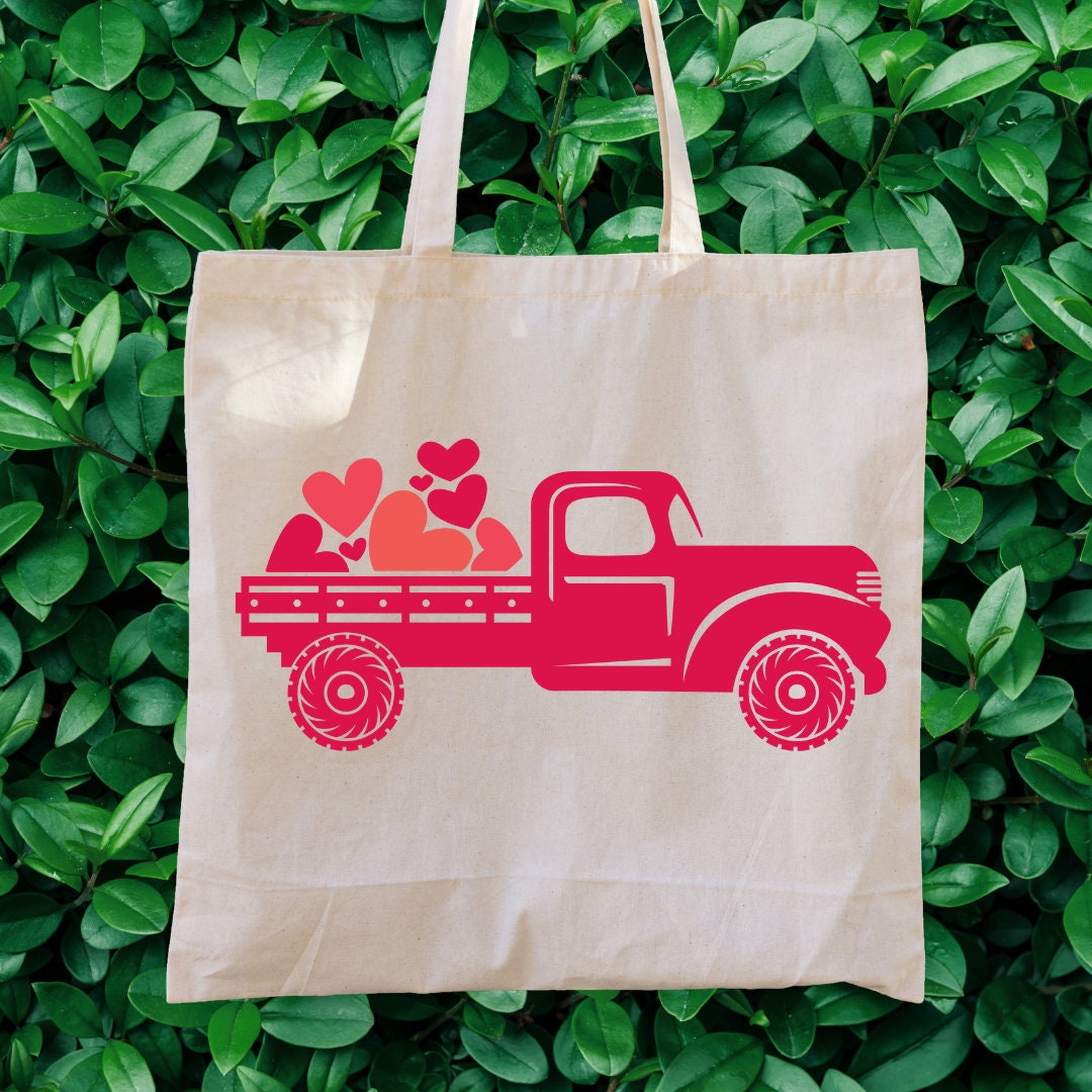 Valentine's Day the Red Truck SVG - Etsy