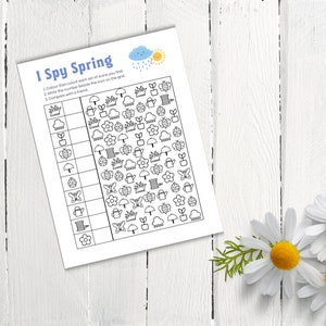 Printable Spring Ispy Worksheet - Etsy