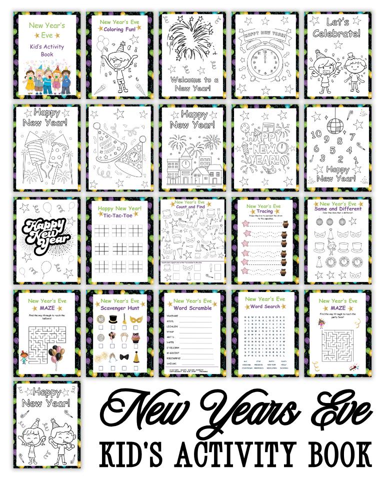 Printable New Year’s Activity Pack - Etsy