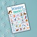 Printable Winter BINGO Game - Etsy