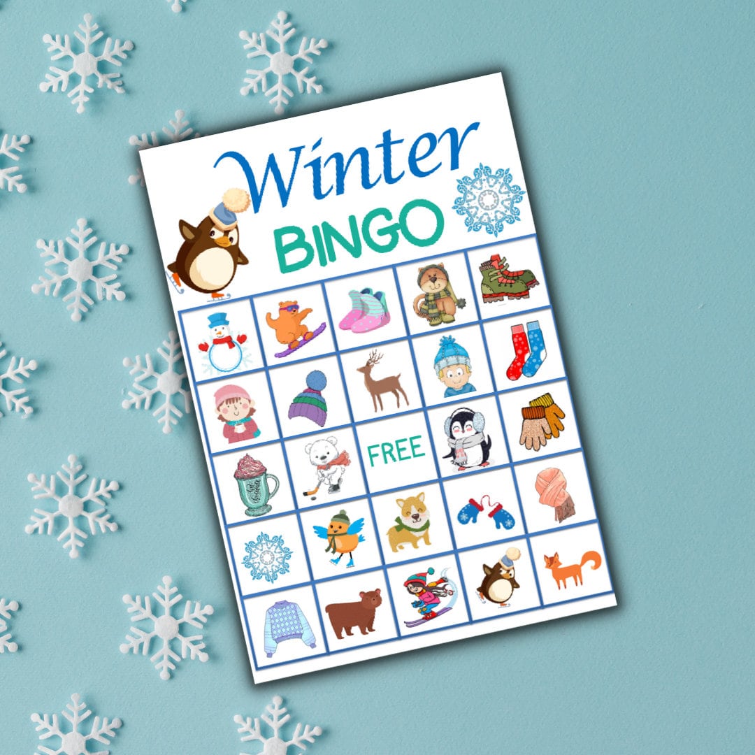 Printable Winter BINGO Game - Etsy