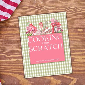 From Scratch Cooking Recipe Booklet - Etsy