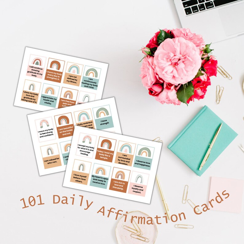 101 Daily Affirmation Cards - Etsy