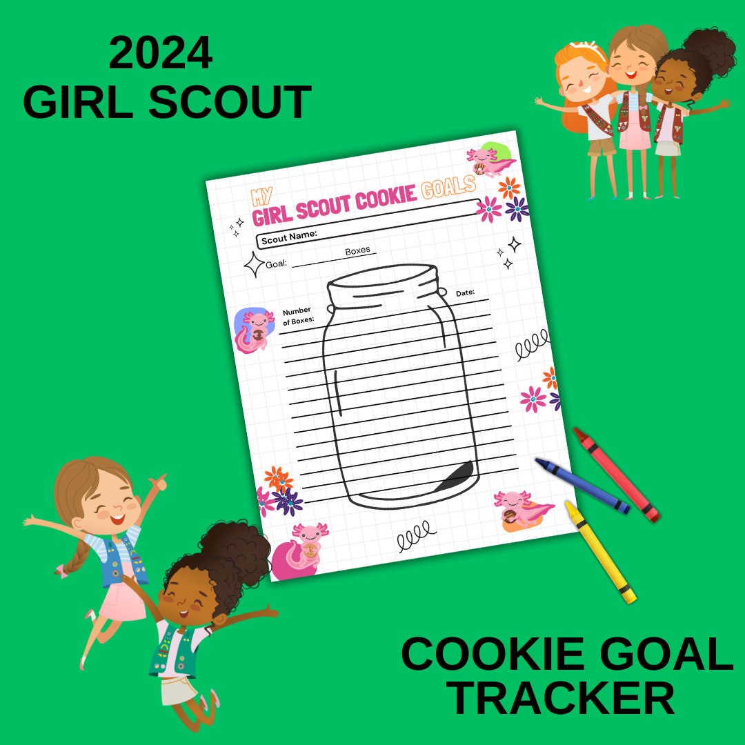 Girl Scout Cookie Season Goal Tracker - Etsy