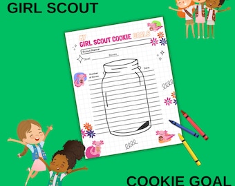 Girl Scout Cookie Goal Tracker 2025. Digital Download Only. - Etsy