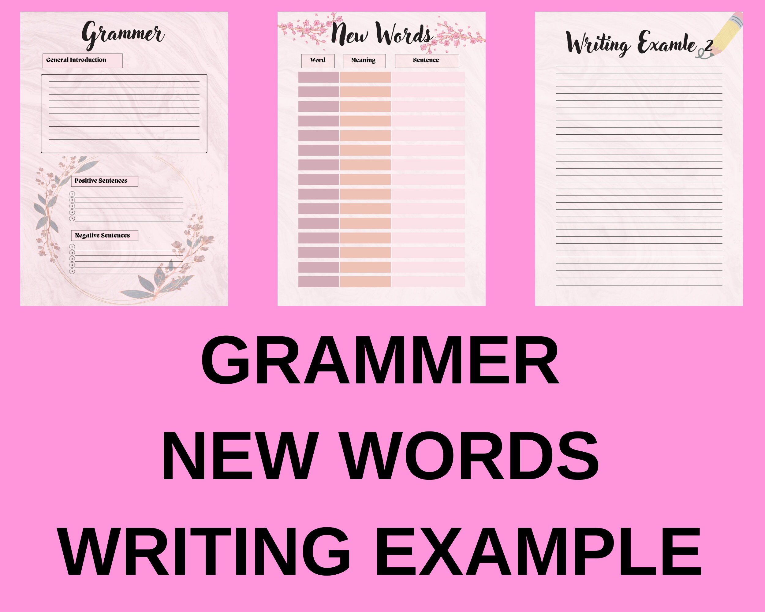 Language Learning Planner With 2024 Calender Weekly Schedule Study ...