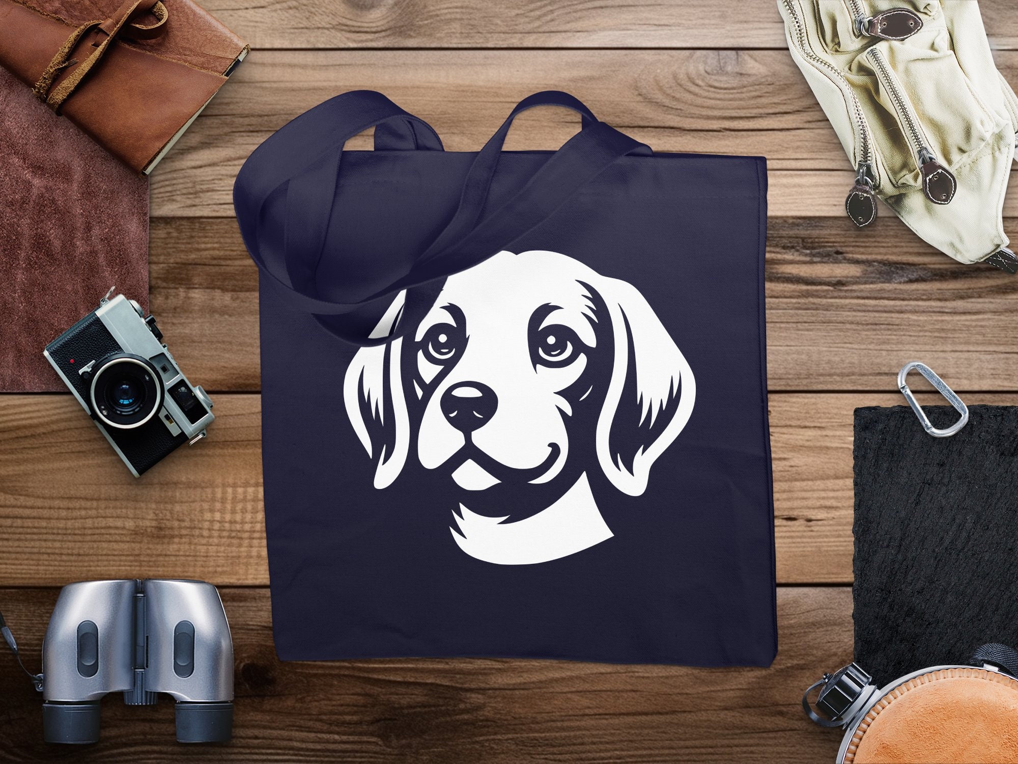 Beagle Portrait SVG Bundle Png, Pdf , Eps, Dxf Vector Files, White on ...