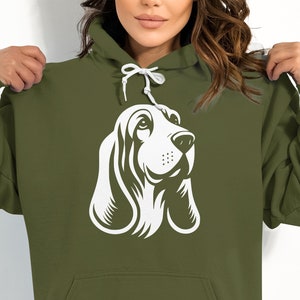 Basset Portrait SVG Bundle Png, Pdf , Eps, Dxf Vector Files, White on ...