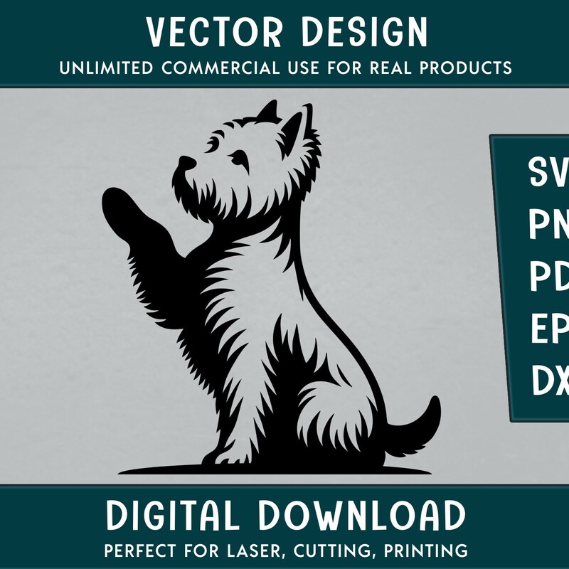 Westie Dxf - Etsy