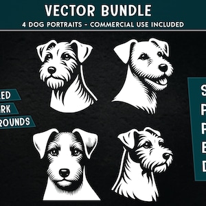 Yorkshire Terrier Portrait SVG Bundle Png, Pdf , Eps, Dxf Vector Files ...