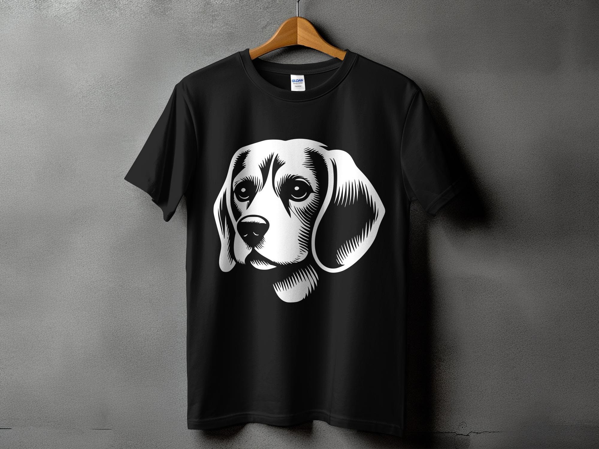 Beagle Portrait SVG Bundle Png, Pdf , Eps, Dxf Vector Files, White on ...