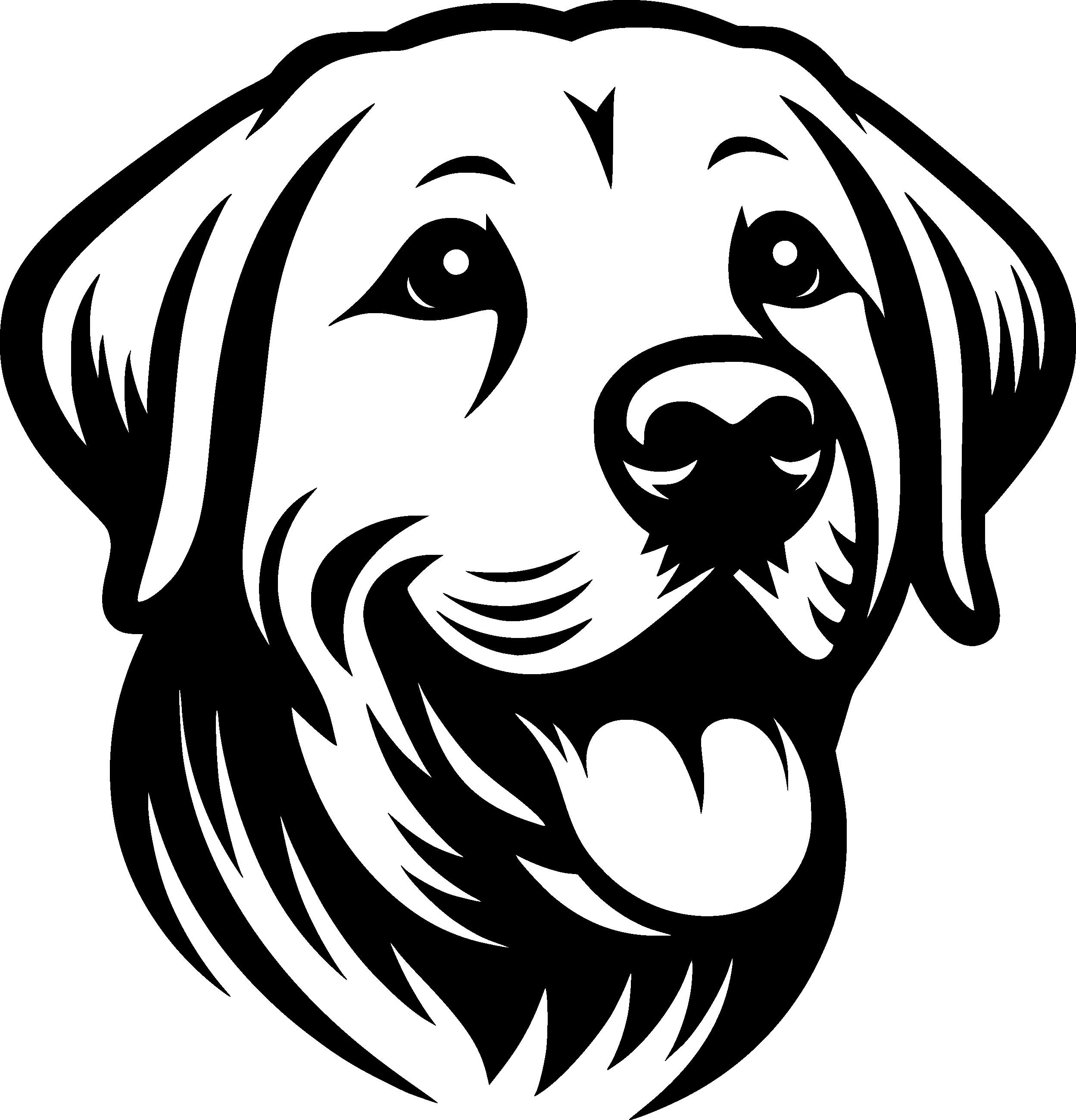 Happy Labrador Retriever Labi SVG PNG Silhouette Clipart Instant ...