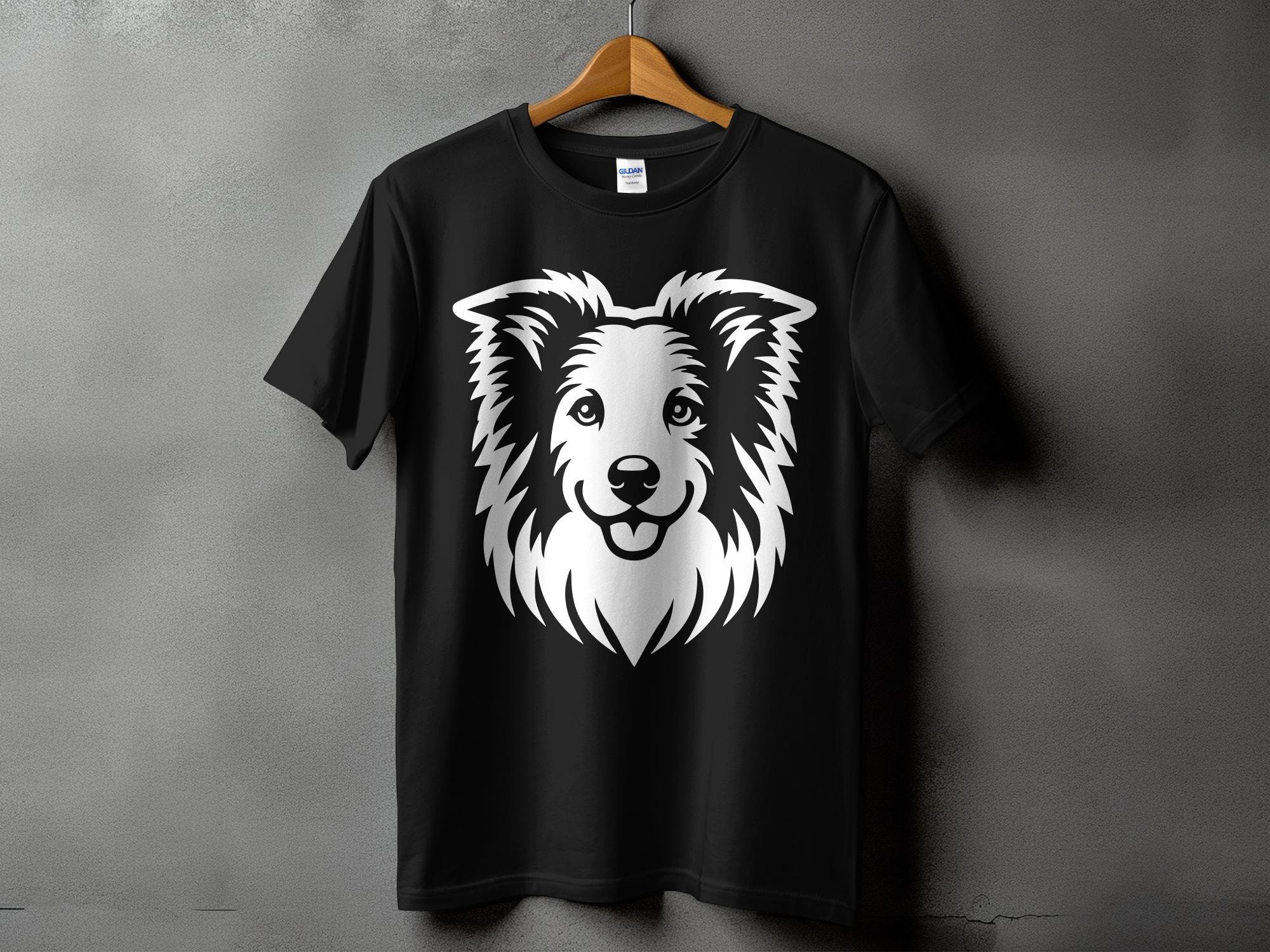 Border Collie Portrait SVG Bundle Png, Pdf, Eps, Dxf Vector Files ...