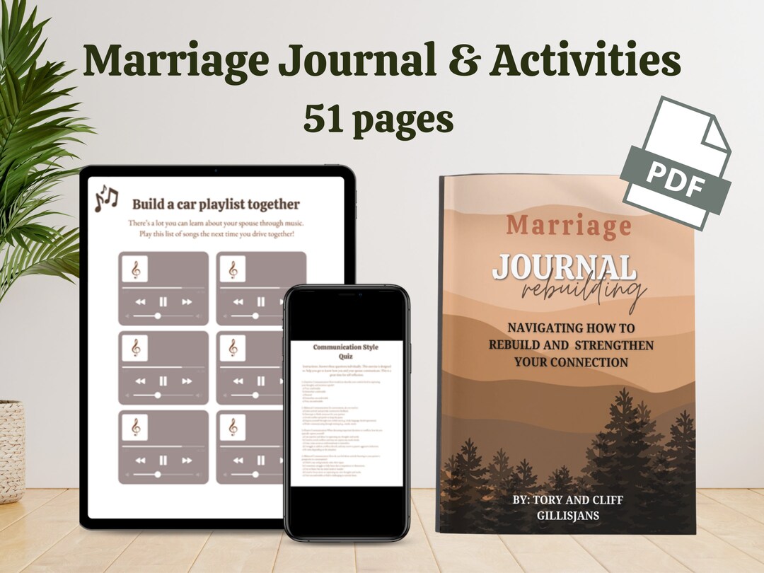 Couples Journal, Marriage Worksheets, Intimacy Building, Communication ...