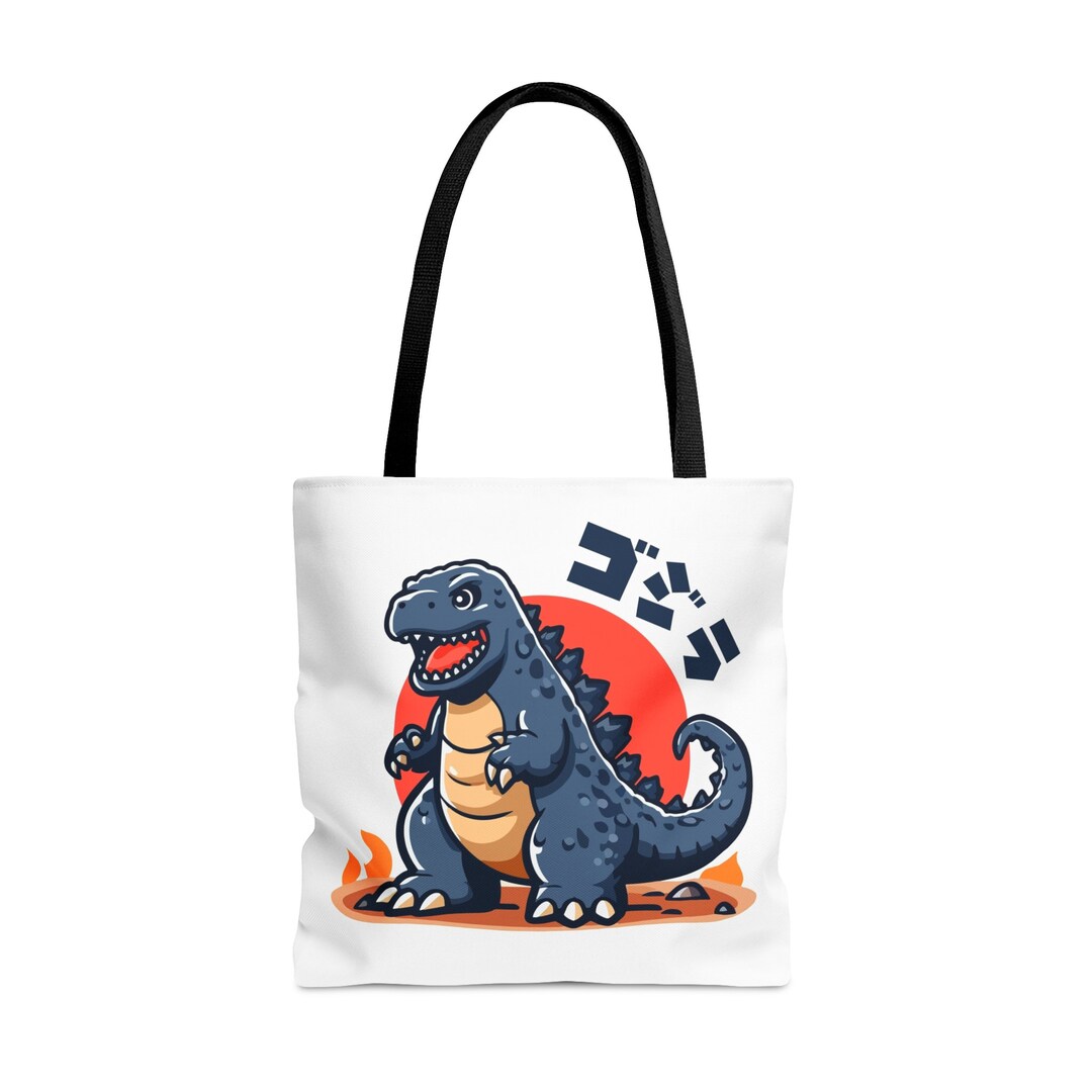 Cute Godzilla Tote Bag (AOP) - Etsy
