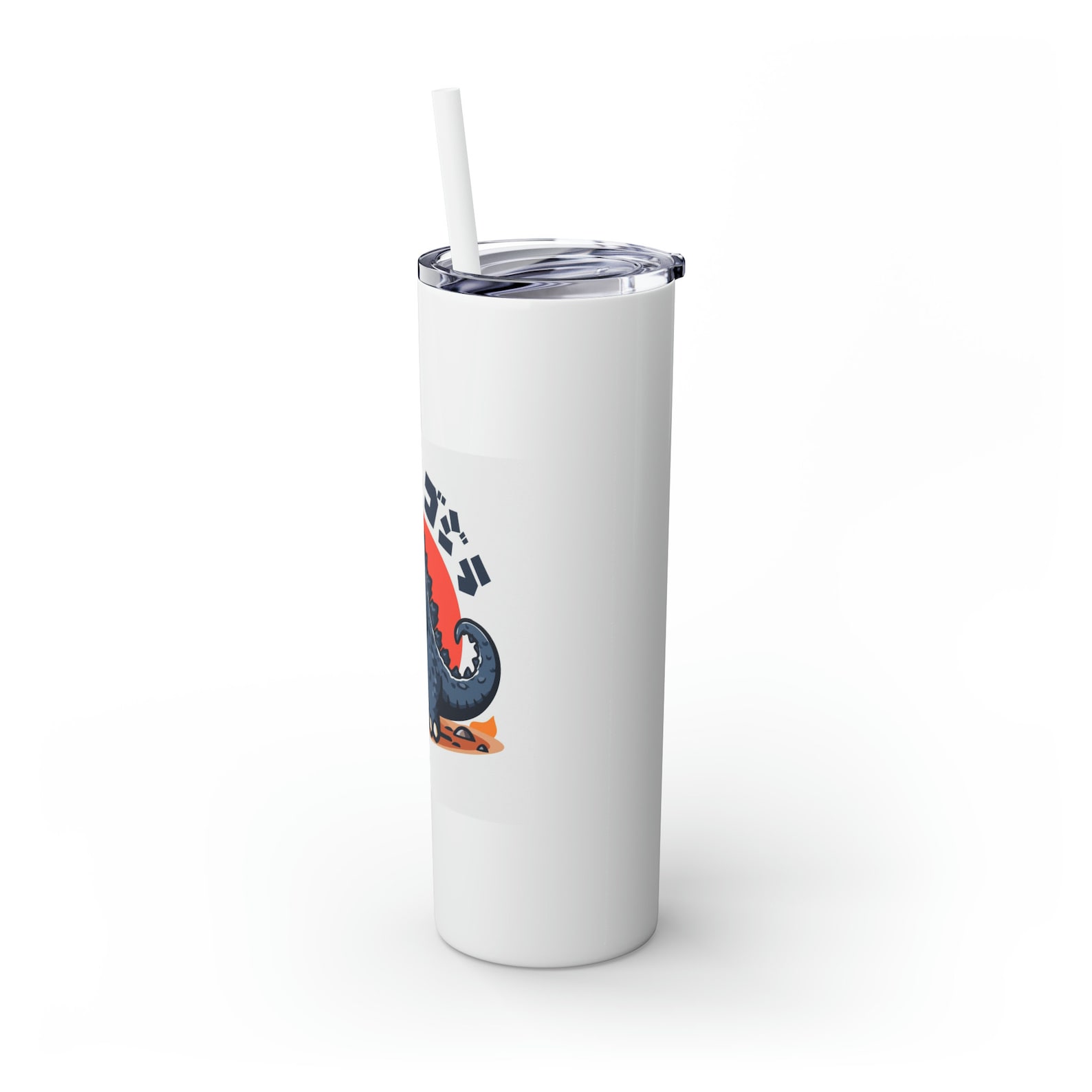 Cute Godzilla Skinny Tumbler With Straw, 20oz - Etsy