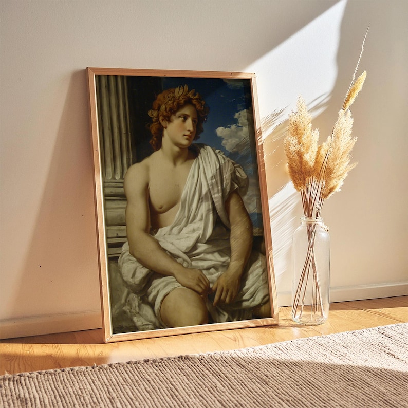 Apollo Greek God Portrait: Neoclassical Mythology Art (digital Download ...