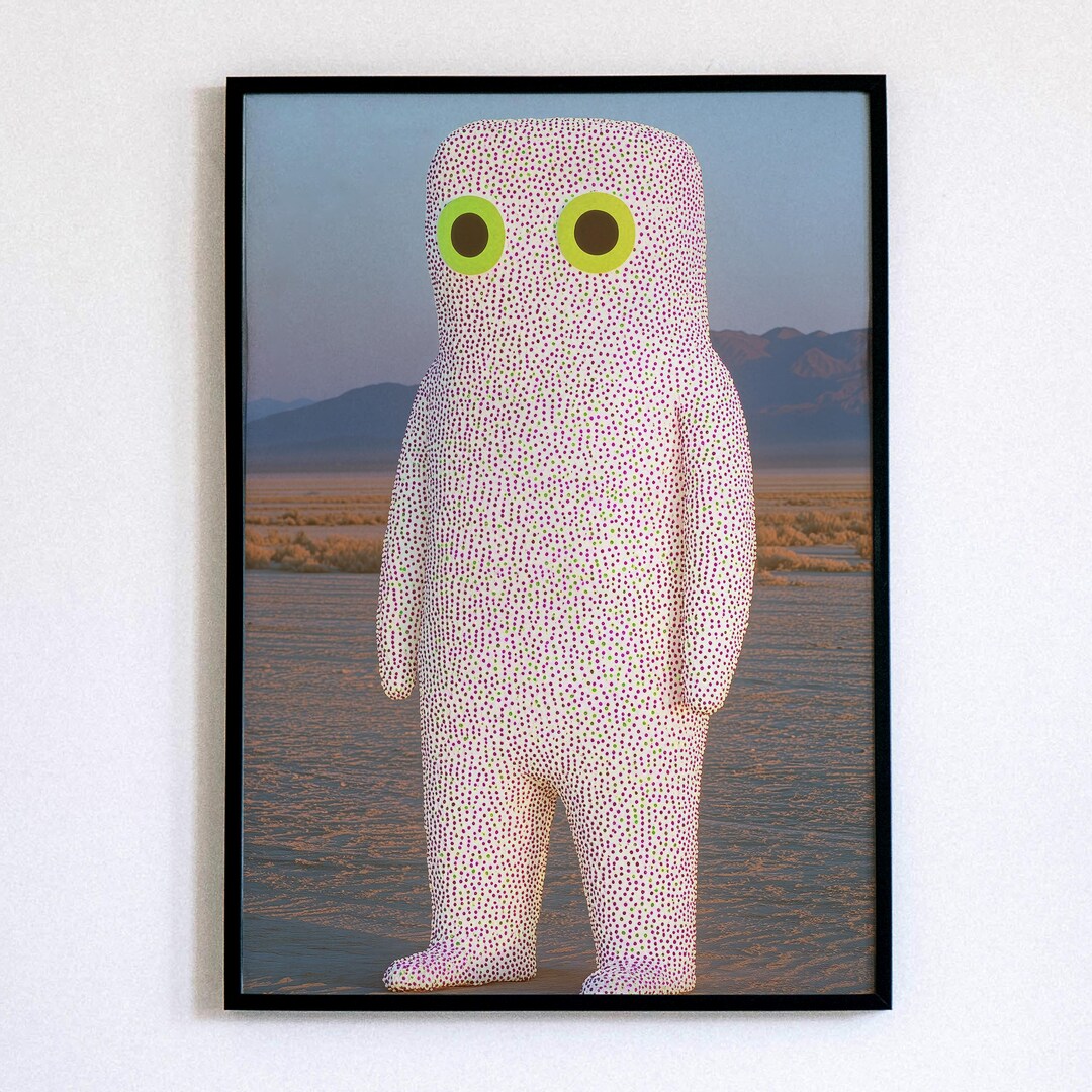 Polka Dot Monster Digital Art Print Whimsical Desert Creature ...