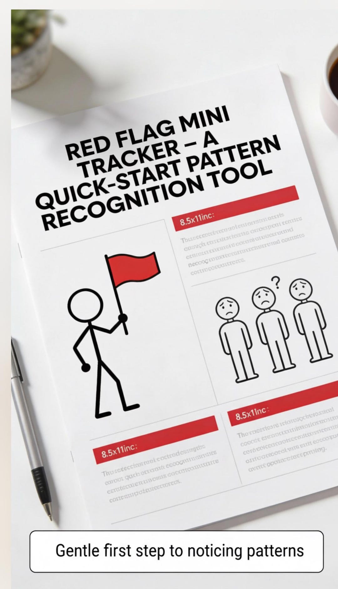 Red Flag Mini Tool Kit | Am I Overreacting? | Toxic Relationship Red ...