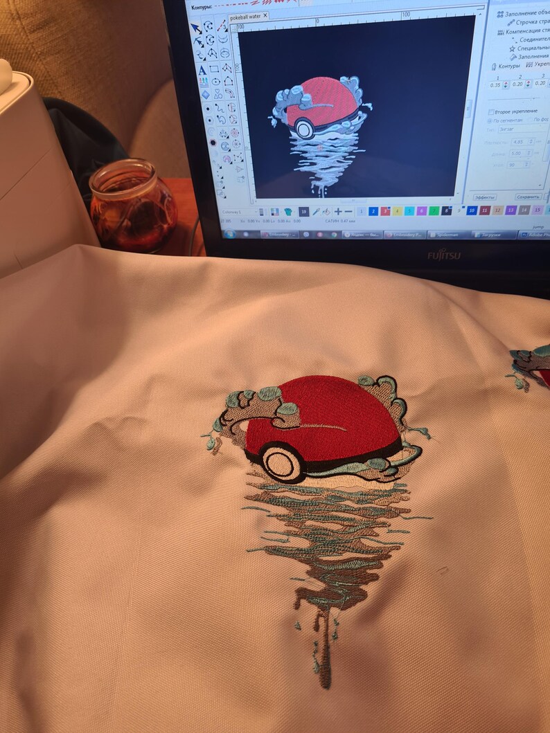 Embroidery Pokeball Pokemon Pikachu. Embroidery Design Machine Files ...
