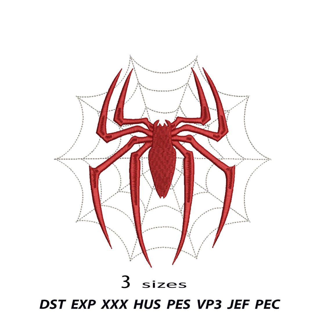 Spider Embroidery Design, Spider Web Machine Embroidery File, Halloween ...