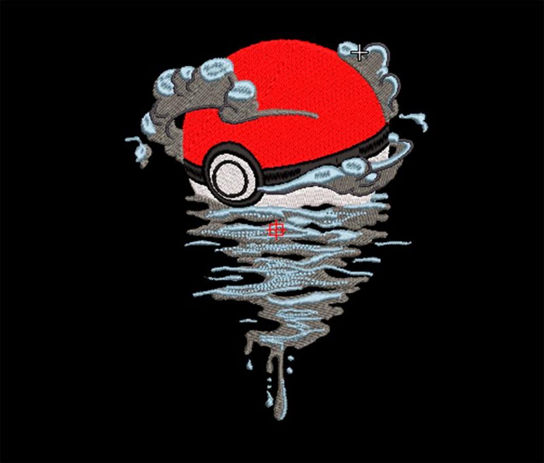 Embroidery Pokeball Pokemon Pikachu. Embroidery Design Machine Files ...