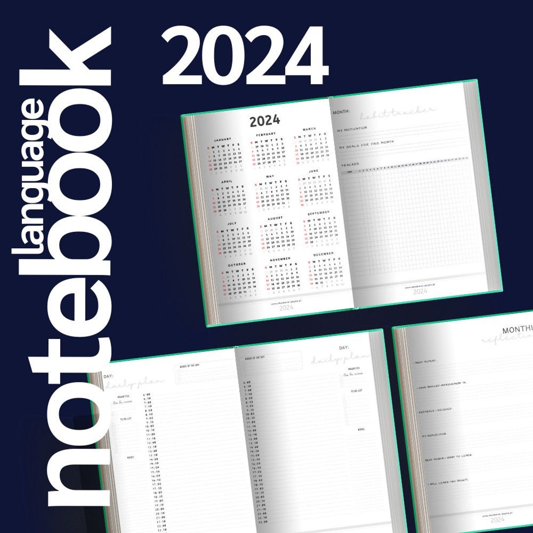 The Ultimate Printable Digital Language Planner Notebook 2024 - Etsy