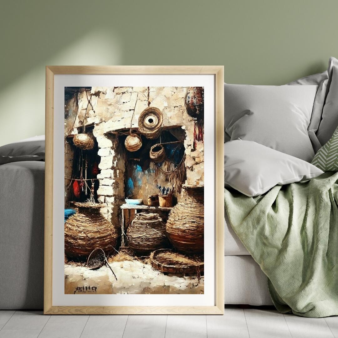 Pottery Painting | Orientalist Traditional Middle Eastern Artwork ...