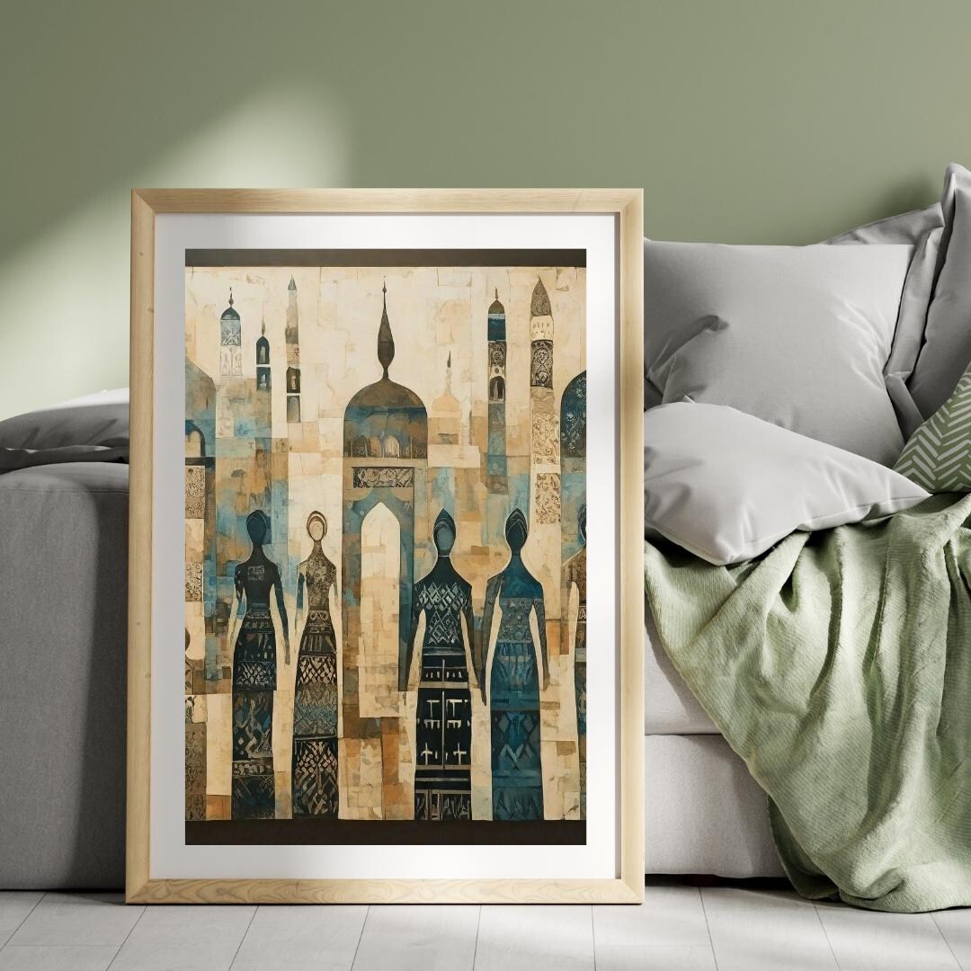 Iraqi Aleppo Painting Wall Art | Orientalist Pastel Artwork ...