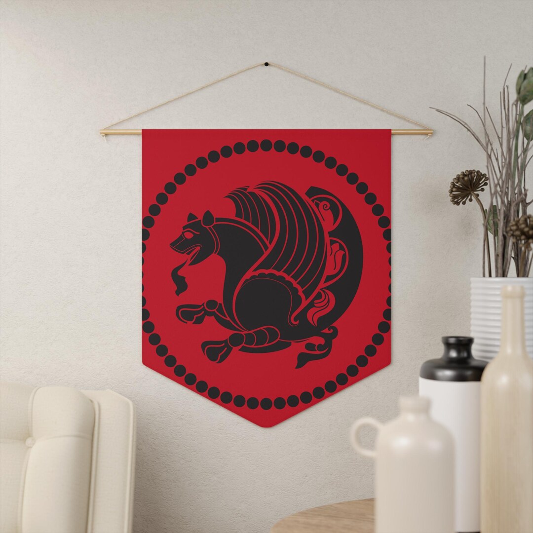 Simurgh Flag 18"x21" | Oriental Asian Streamer | Historical Persian ...